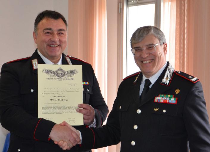 “PREMIO DELLA FONDAZIONE “CARNEGIE” AL BRIGADIERE DELL’ARMA DEI ...
